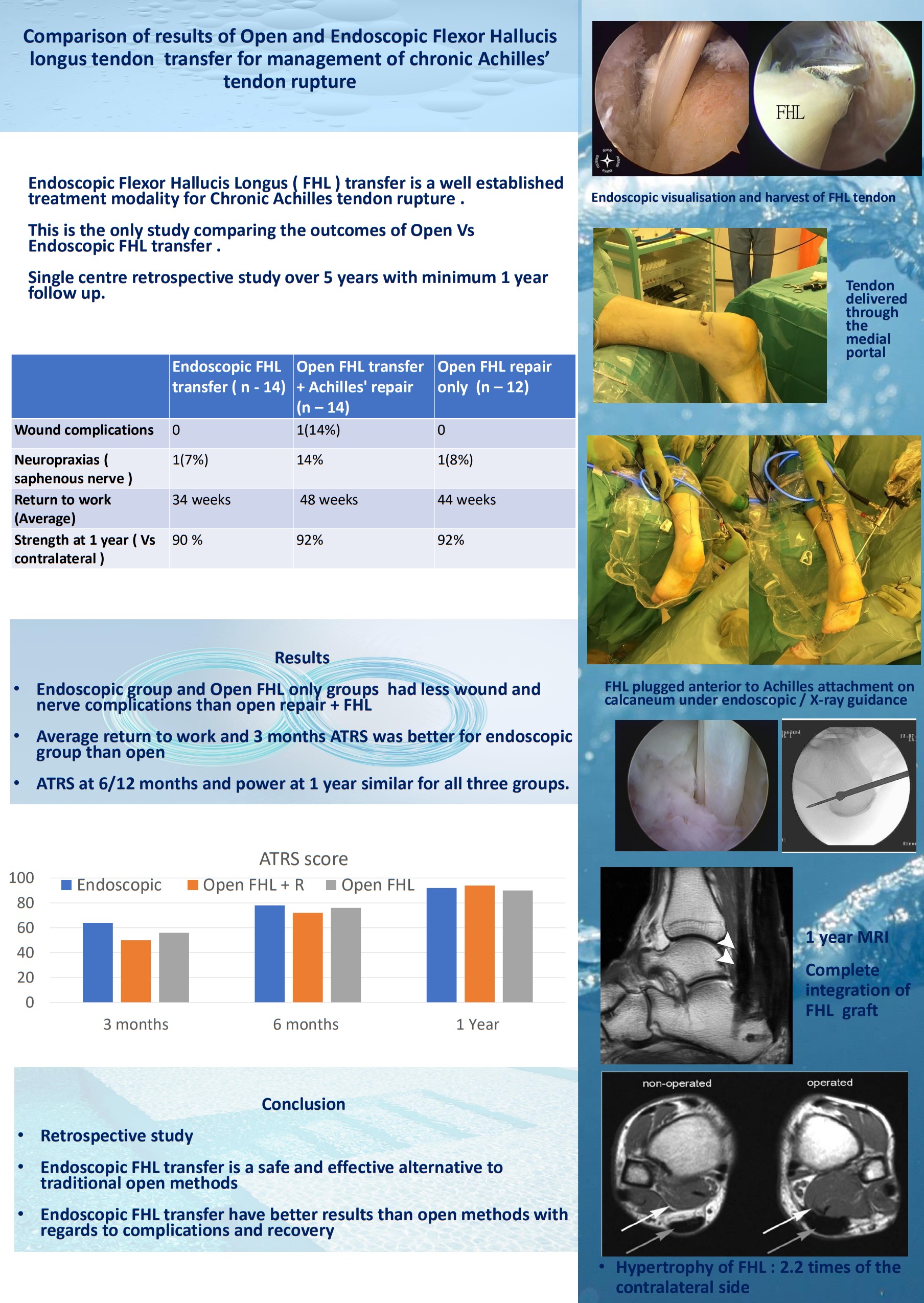 Comparison of results of open and endoscopic flexor hallucis tendon ...