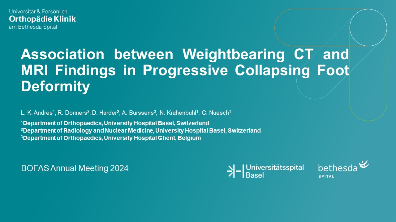Association between weightbearing CT and MRI findings in progressive ...