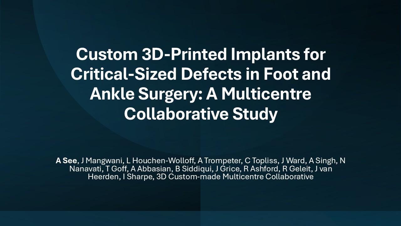 Custom 3D-Printed Implants for Critical-Sized Bone Defects in Foot and ...